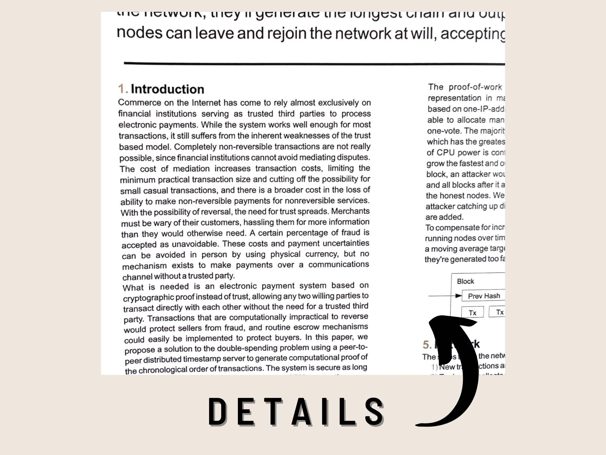 Bitcoin Poster Satoshi Nakamoto BTC WHITEPAPER – KryptoShop by KryptoFuchs